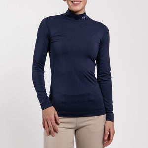 KJUS Turtleneck Ladies Golf Base Layer Atlanta Blue